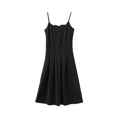 西町村屋不对称设计吊带连衣裙