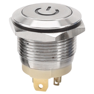 12mmLED带灯圆形按钮电源充电桩