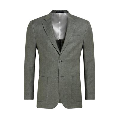 Suitsupply中绿色亚麻西装上衣