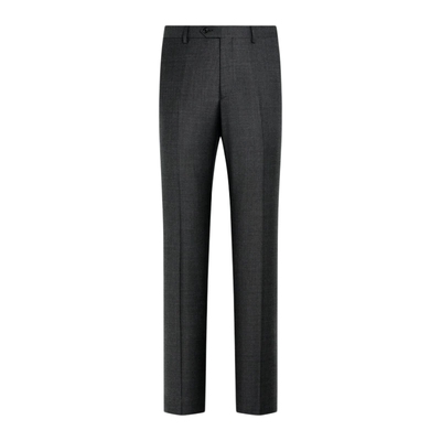 SUITSUPPLY深灰色S110支羊毛长裤