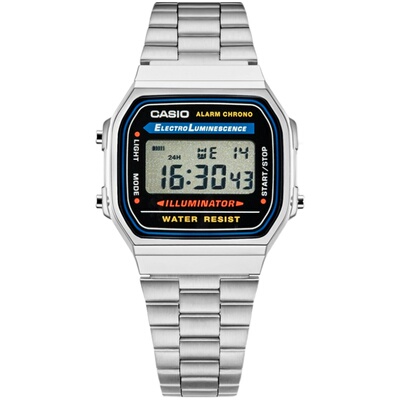 卡西欧小方块复古数显情侣手表