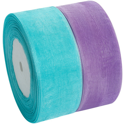 4厘米雪纺纱丝带花束包装彩色带