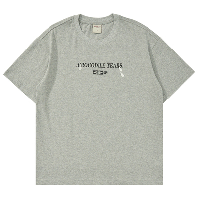 MENTMATE25SS简约眼泪刺绣T恤