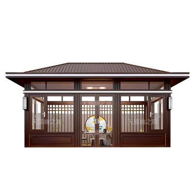 铝合金凉亭阳光房别墅新中式亭子户外现代庭院茶室花园四角亭定制