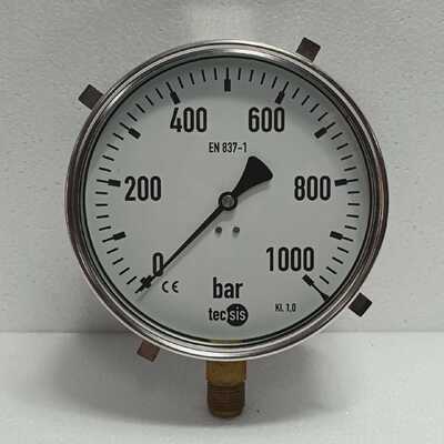 Tecsis Druckmesser 0 – 1000 Stange EN 837-1 Unten Verbindun
