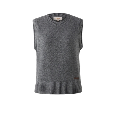ELAND马夹无袖针织套头毛衣