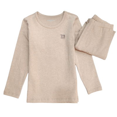 兄华儿童保暖内衣套装男童薄款秋衣秋裤纯棉中小童打底60241