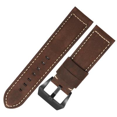 适配沛纳海panerai男真皮表带