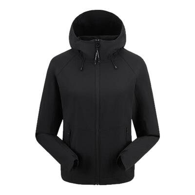 天石鹅铠甲春秋防风连帽软壳衣弹力耐磨户外徒步运动外套女款G665