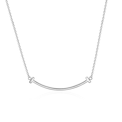 Julius/聚利时银饰女款微笑项链925银轻奢小众锁骨链生日礼物0004