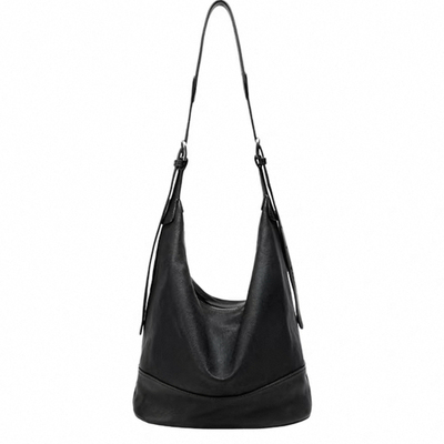 宋佳植鞣羊皮格物双耳水桶塌塌包