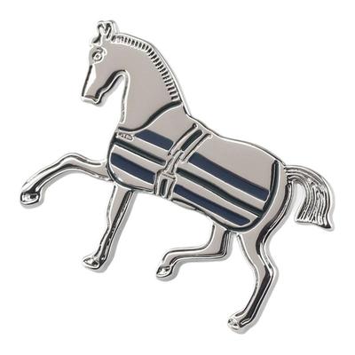 高级感纯铜马珐琅丝巾扣