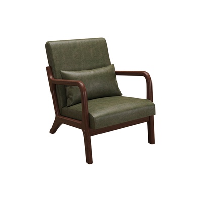 美式实木商用洽谈咖啡厅沙发组合