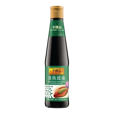 李锦记 香港进口蒸鱼豉油生抽酱油饭店大厨专用厨房烹饪酱料410ml