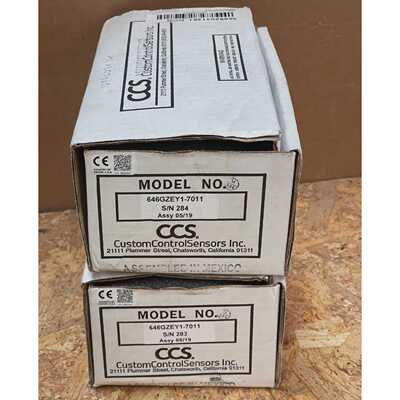 Custom Control Sensors  646GZEY1701  ExplosionProof DualSnap