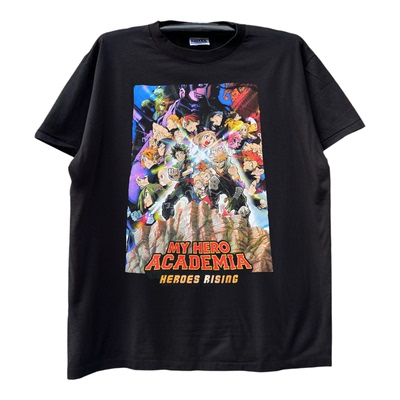 My Hero Academia动漫美式复古暗黑创意趣味高级感情侣装短袖T恤
