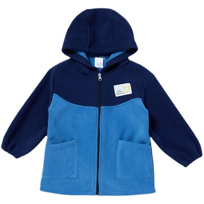 加厚摇粒绒罩衣儿童罩衣围兜