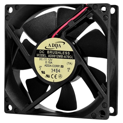 ADDA静音802512V机箱CPU风扇8CM