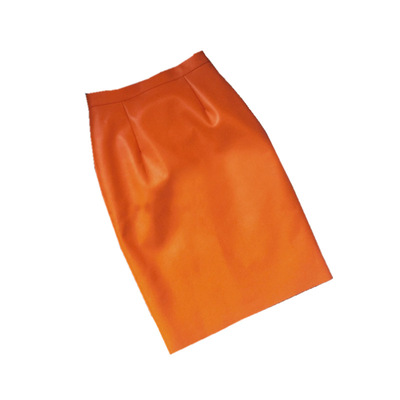 春秋新款名媛气质修身皮裙欧美