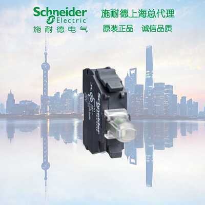 议价原装正品 施耐德 ZBVM1 指示灯模块 白色 230...240V 带LED指