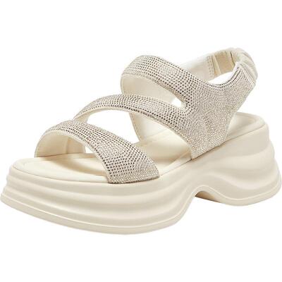 百思图2026夏季新款老爹凉鞋女