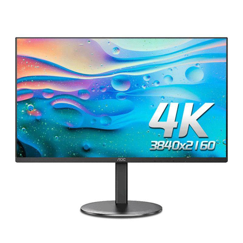 AOC 27英寸4K显示器低蓝光HDR电脑IPS高清液晶10bit显示屏U27V4_虎窝淘