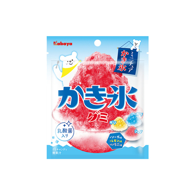 夏季限定kabaya卡巴也刨冰西瓜造型冰沙QQ软糖乳酸菌日本进口零食