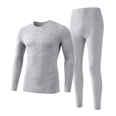 ab内衣男士保暖套装圆领精梳棉弹力舒适低领秋衣秋裤TS00