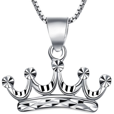 ptcharmpt950铂金皇冠项链吊坠