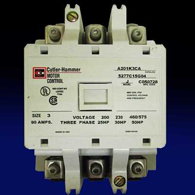 议价CutlerHammerWestinghouse工业级接触器A201K3CA90A120V
