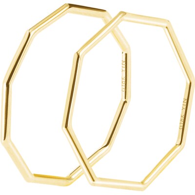 亿系列多边形戒指18K金女