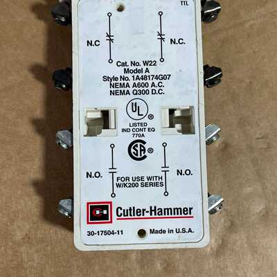 Cutler-Hammer卡特拉汉莫断路器 辅助触点 拆机1