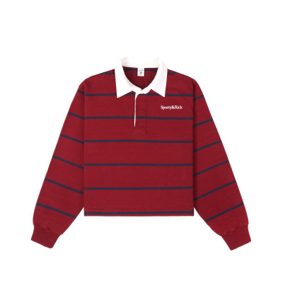 [明星同款]Sporty&Rich Central Park系列男女同款网球风Polo卫衣