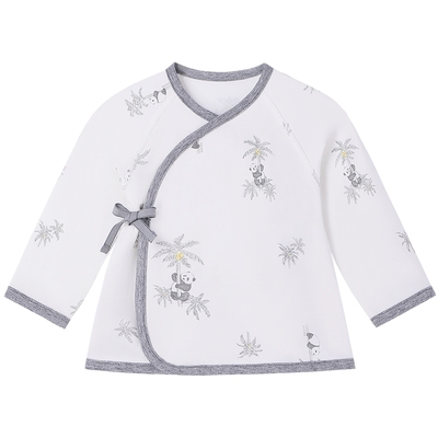 【商场同款】英氏婴儿半背衣春秋长袖女童睡衣和袍儿童家居服上衣