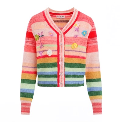 CLOUDSEASON彩色针织开衫外搭