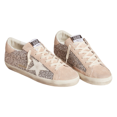 Golden Goose 女鞋Super-Star银色亮片休闲鞋礼物GGDB