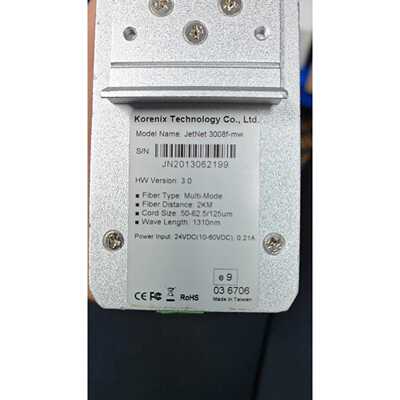 询价-Korenix JetNet 3008f-mw工业交换机，台
