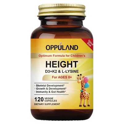 Oppuland儿童赖氨酸D3K2含400IU