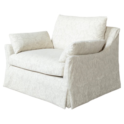 柿子生活蔷薇休闲椅单人布艺