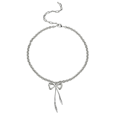 原创设计小众蝴蝶结夸张毛衣链个性长款项链女212YX0060