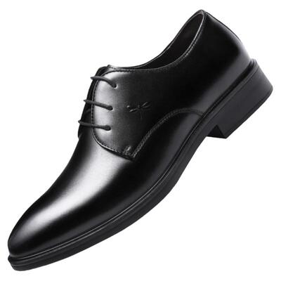 秋季真皮系带休闲风内增高婚鞋