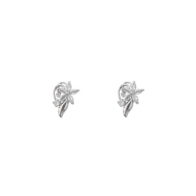 耳钉花朵银针FRIDAYJEWELRY小巧