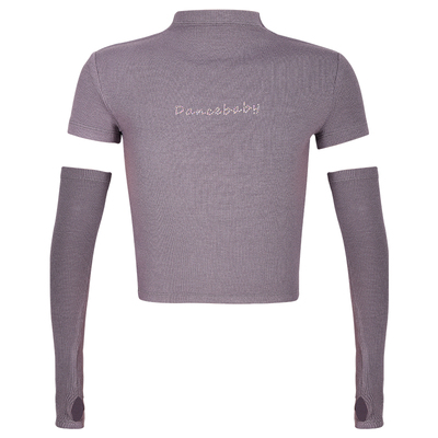 dancebaby拉丁少儿修身舞蹈上衣