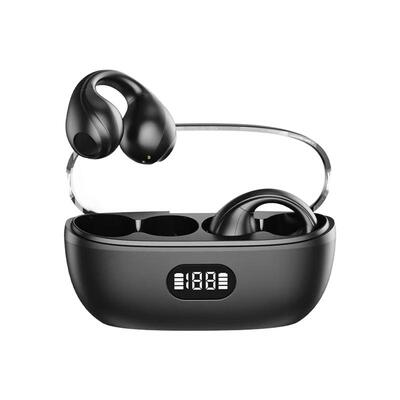 不入耳耳夹式无线数显高清通话TWS双耳双边立体声充电仓手机通用