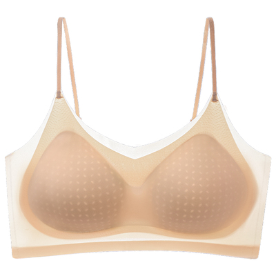 粉底液隐形细肩带内衣女无痕美背