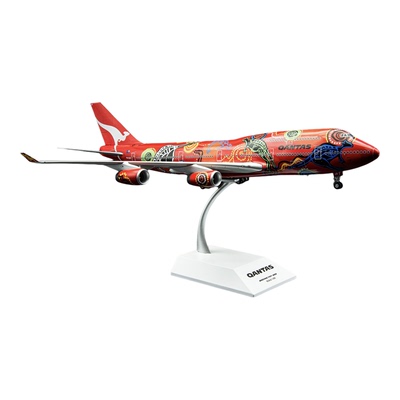 JCwings白盒澳大利亚航空波音747飞机模型1:200袋鼠之梦彩绘机