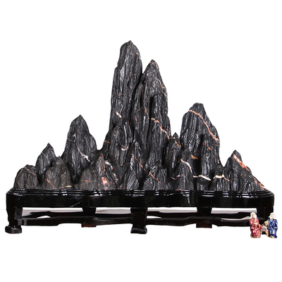 60cm天然石玄关吧台书柜靠山摆件