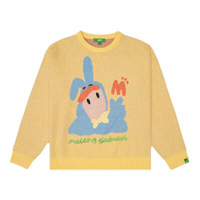 MeltingSadness提花圆领毛衣