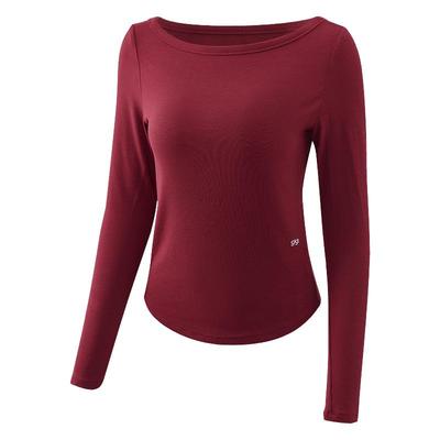 【羽织系列】gigt极吉新年限定红色健身衣女普拉提运动长袖瑜伽服