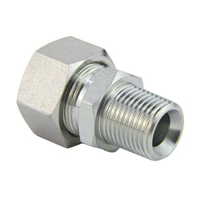 1CT/1DT螺母卡套液压直通轻/重型24°内锥外螺纹高压油管接头配件